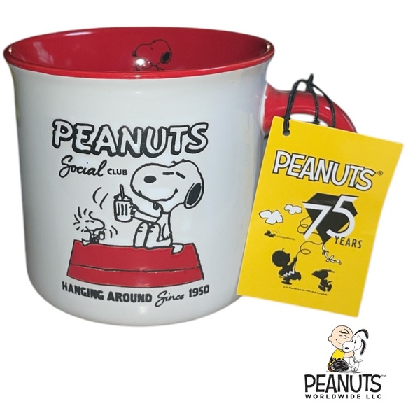 Peanuts | Dining | Peanuts Social Club Snoopy Woodstock 75 Years ...